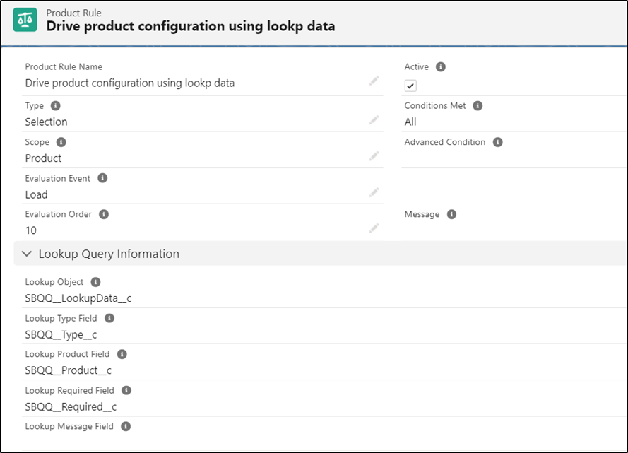 Salesforce CPQ – Selection Product Rules Using Lookup Queries, by ...
