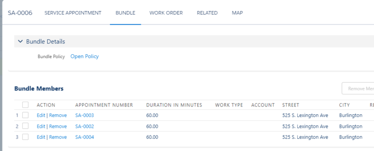 Salesforce Field Service – Appointment Bundling Setup – archwise
