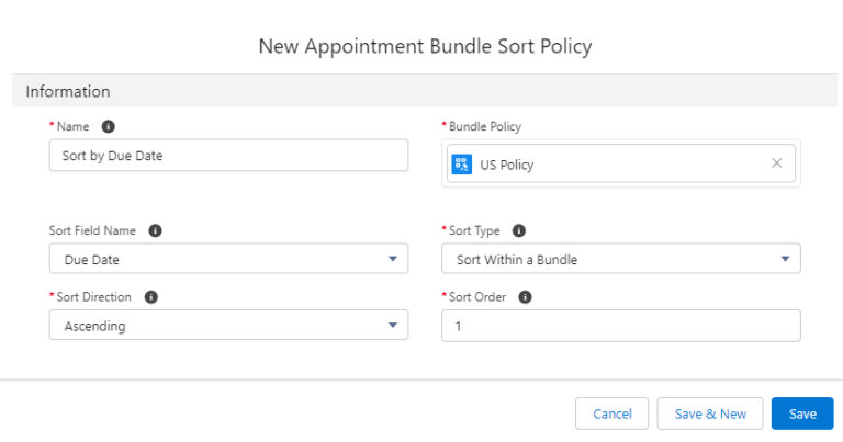 Salesforce Field Service – Appointment Bundling Custom Configuration ...