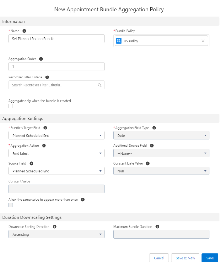 Salesforce Field Service – Appointment Bundling Custom Configuration ...